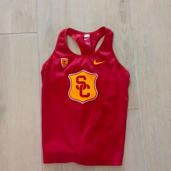 Nike | Tops | Nike Usc Trojans Womens Sz Large Track Field Top | Poshmark